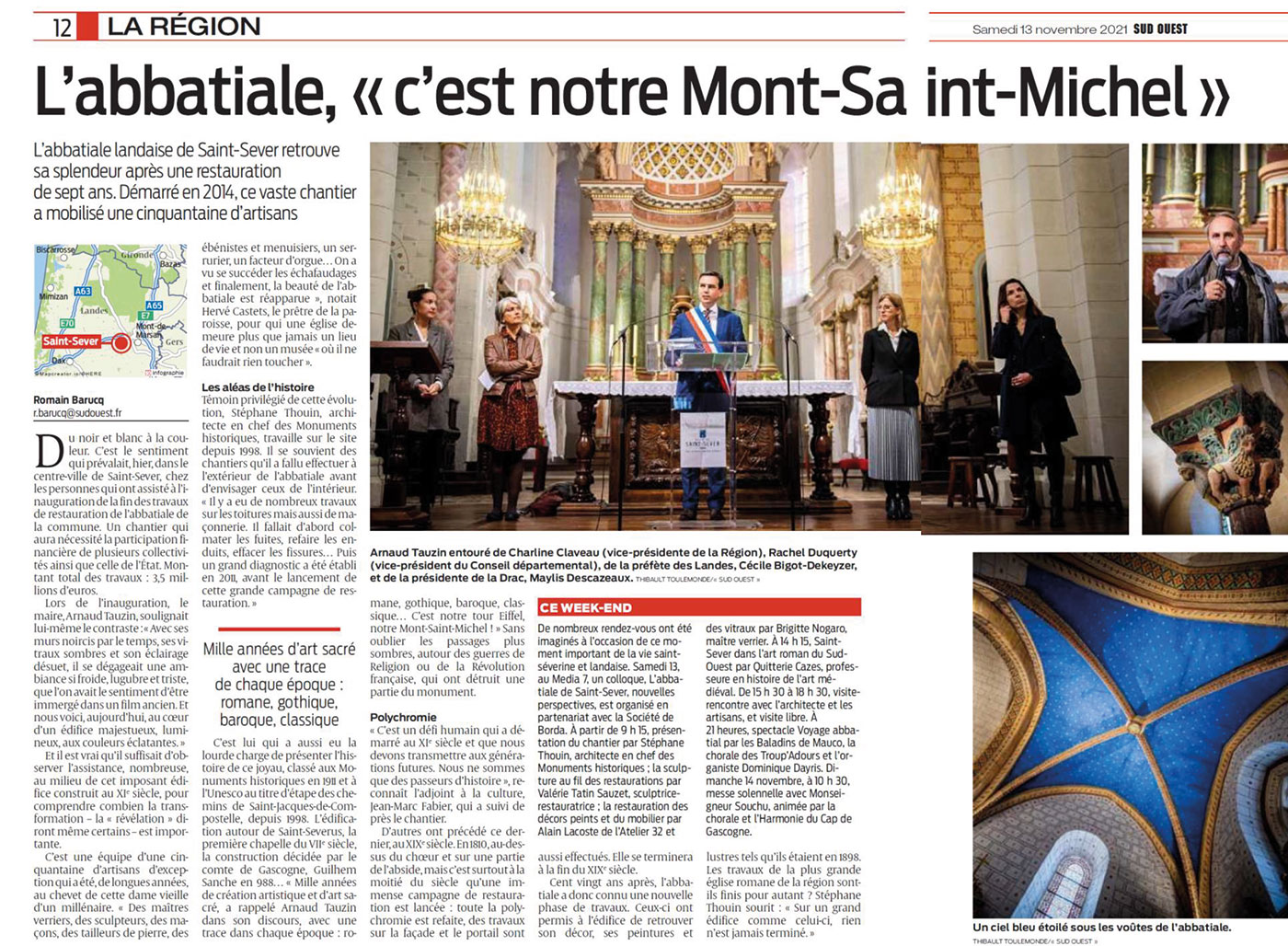 L'Abbatiale de Saint-Sever retrouve sa splendeur - SGRP Société ...